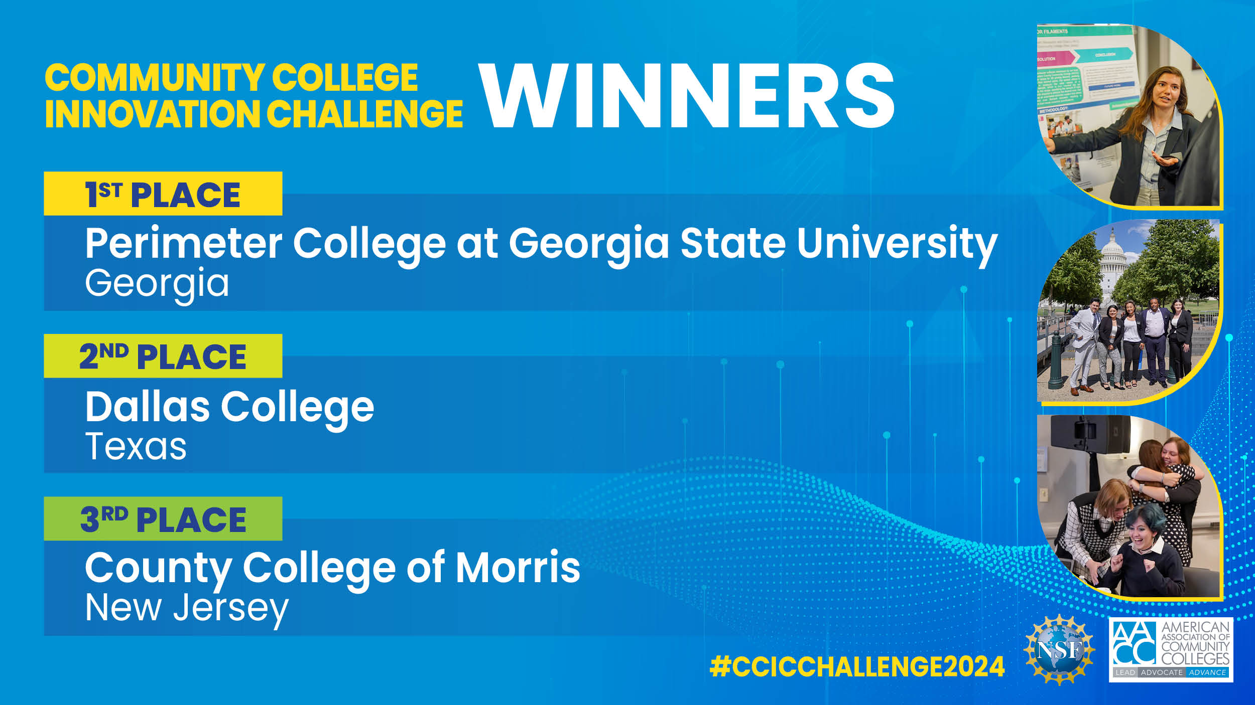 NSF Announces 2024 Community College Innovation Challenge Winners